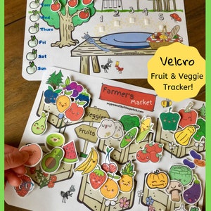 Fruit and Veggie Tracker Chart Digital Download - Etsy
