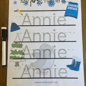 Dry Erase Learn to Write My FIRST & LAST Name Practice Worksheets ...