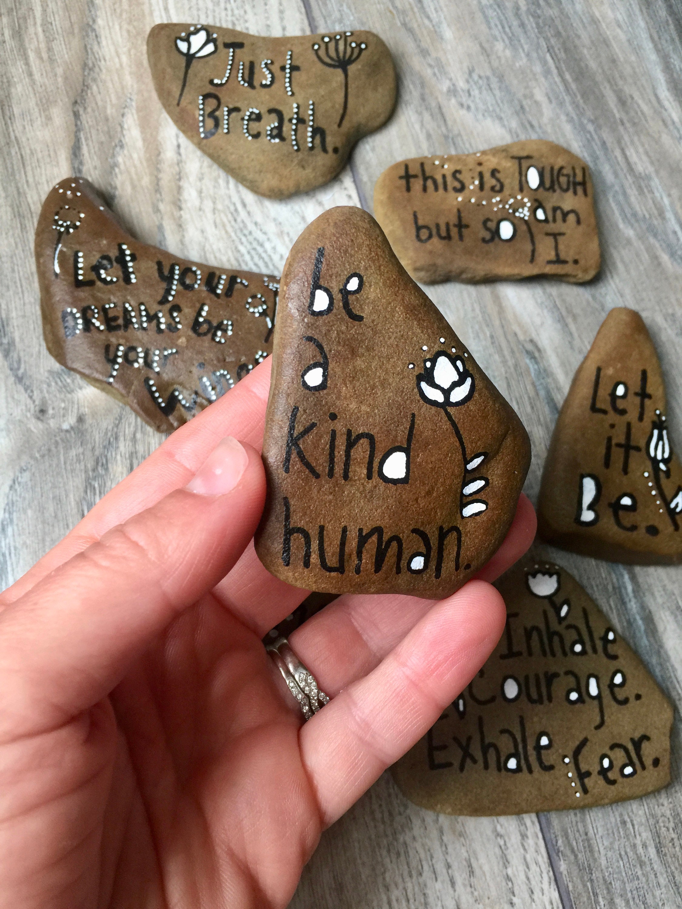 Inspirational Stones - Etsy