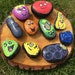 Painted Fruit Rocks Fruit Story Stones - Etsy