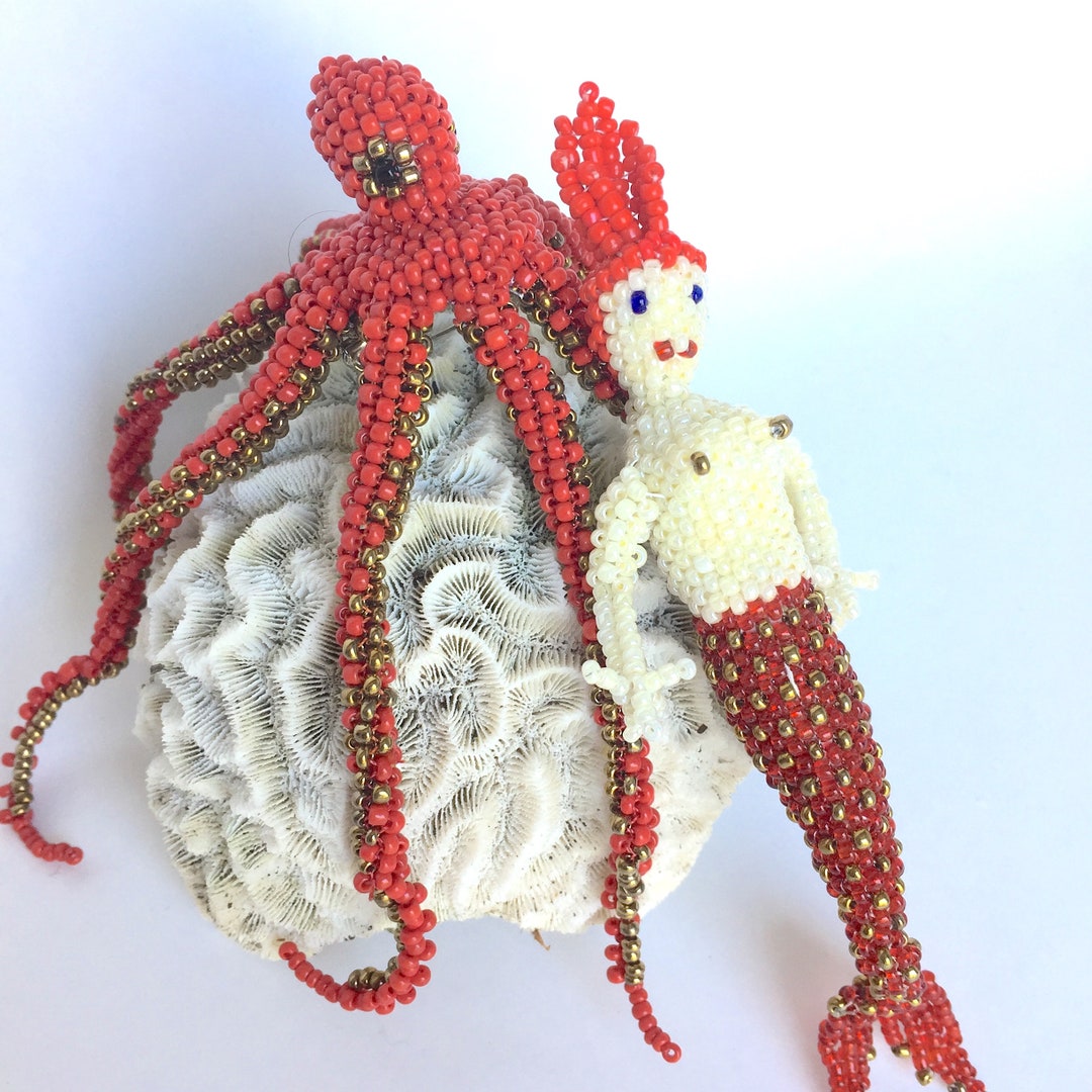 Ariel the Mythical Mermaid Daughter of Triton Handcrafted With Glass ...