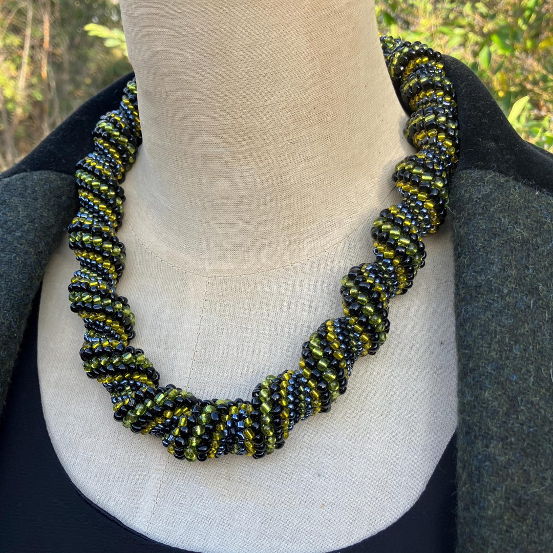 Ndebele Stitch Beadwork Statement Choker Set With Matching Stretch ...