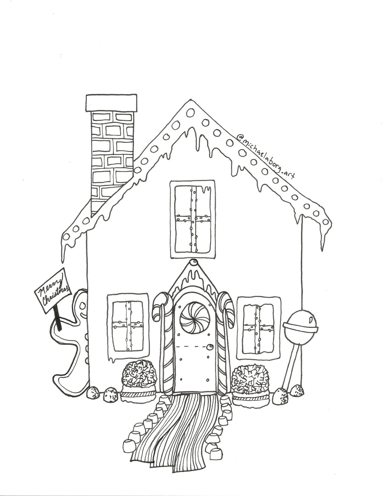 Winter Holiday Coloring Pages - Etsy