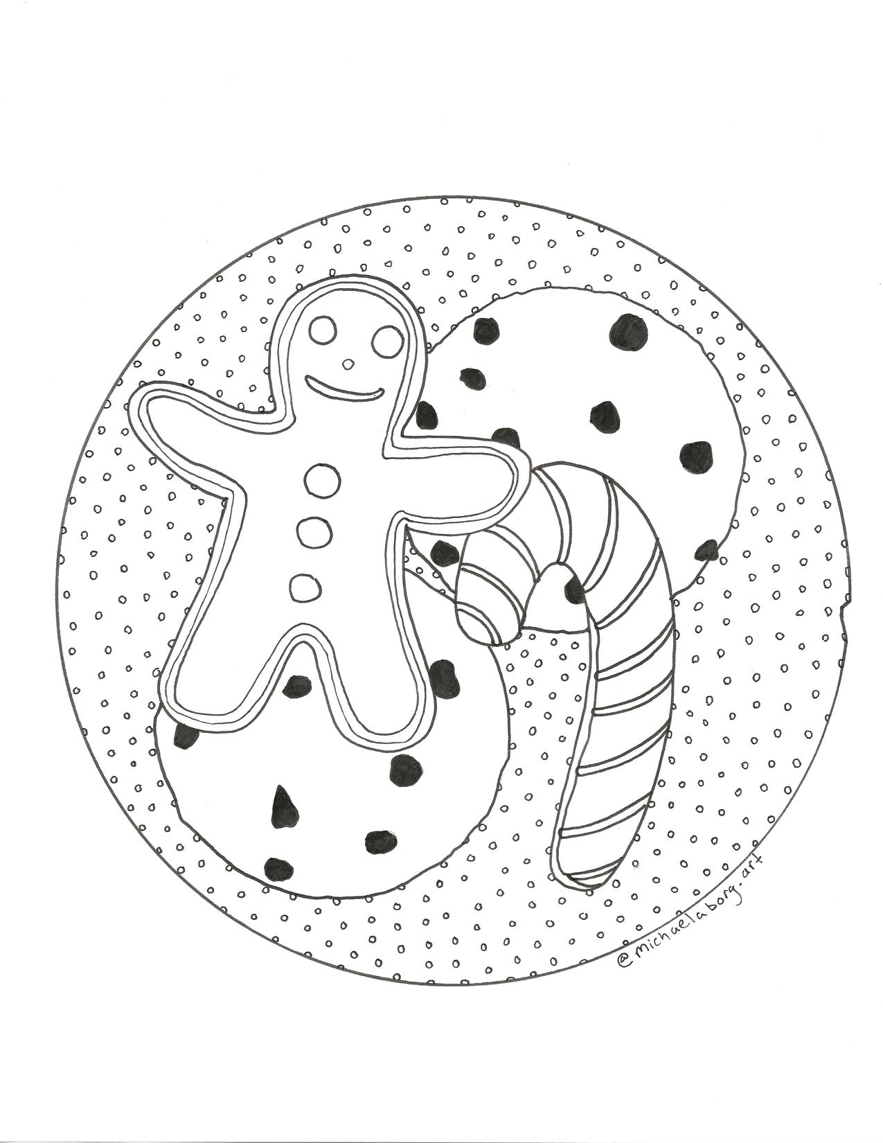 Winter Holiday Coloring Pages - Etsy