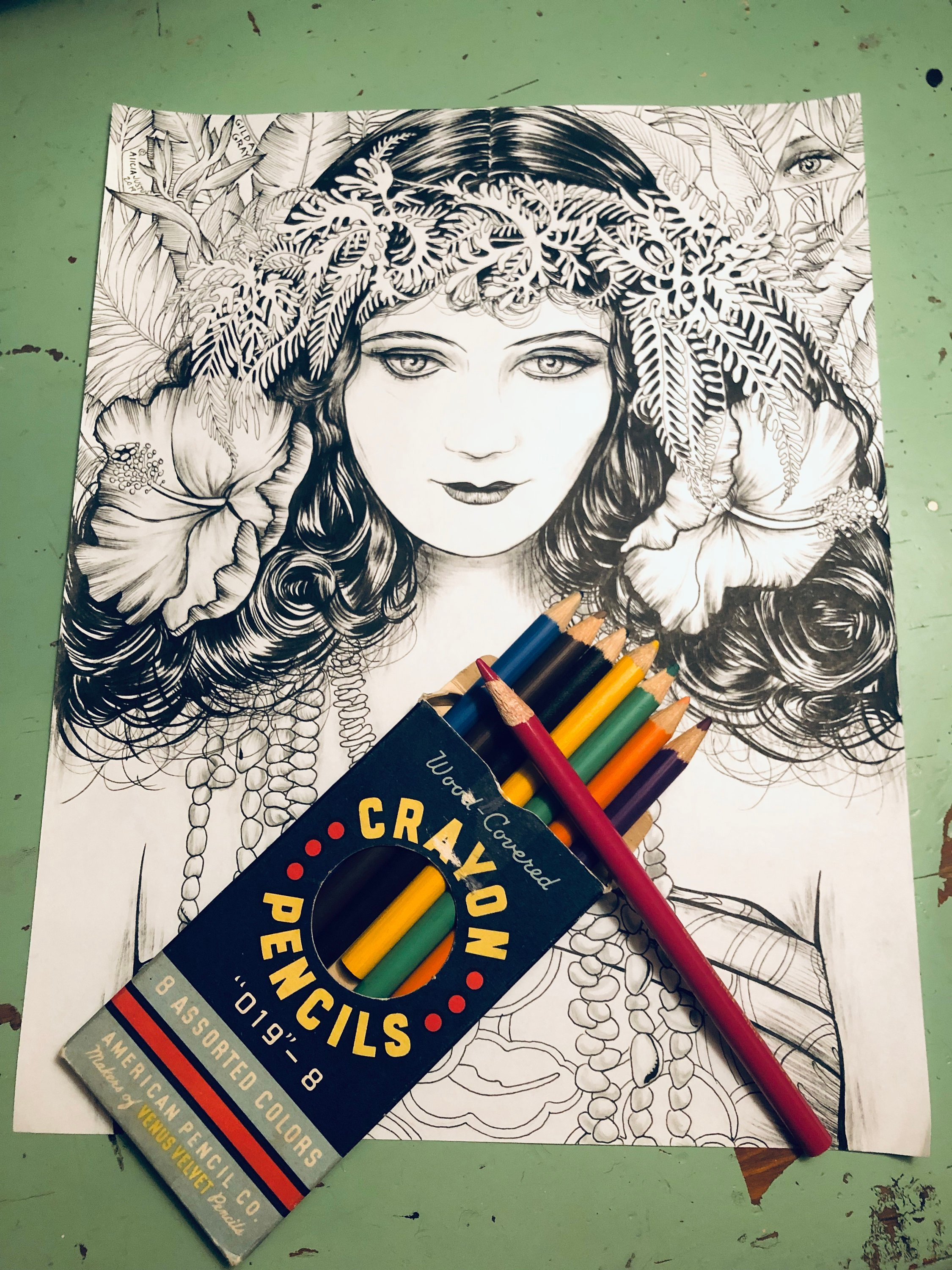 Gilda Gray Coloring Sheet - Etsy