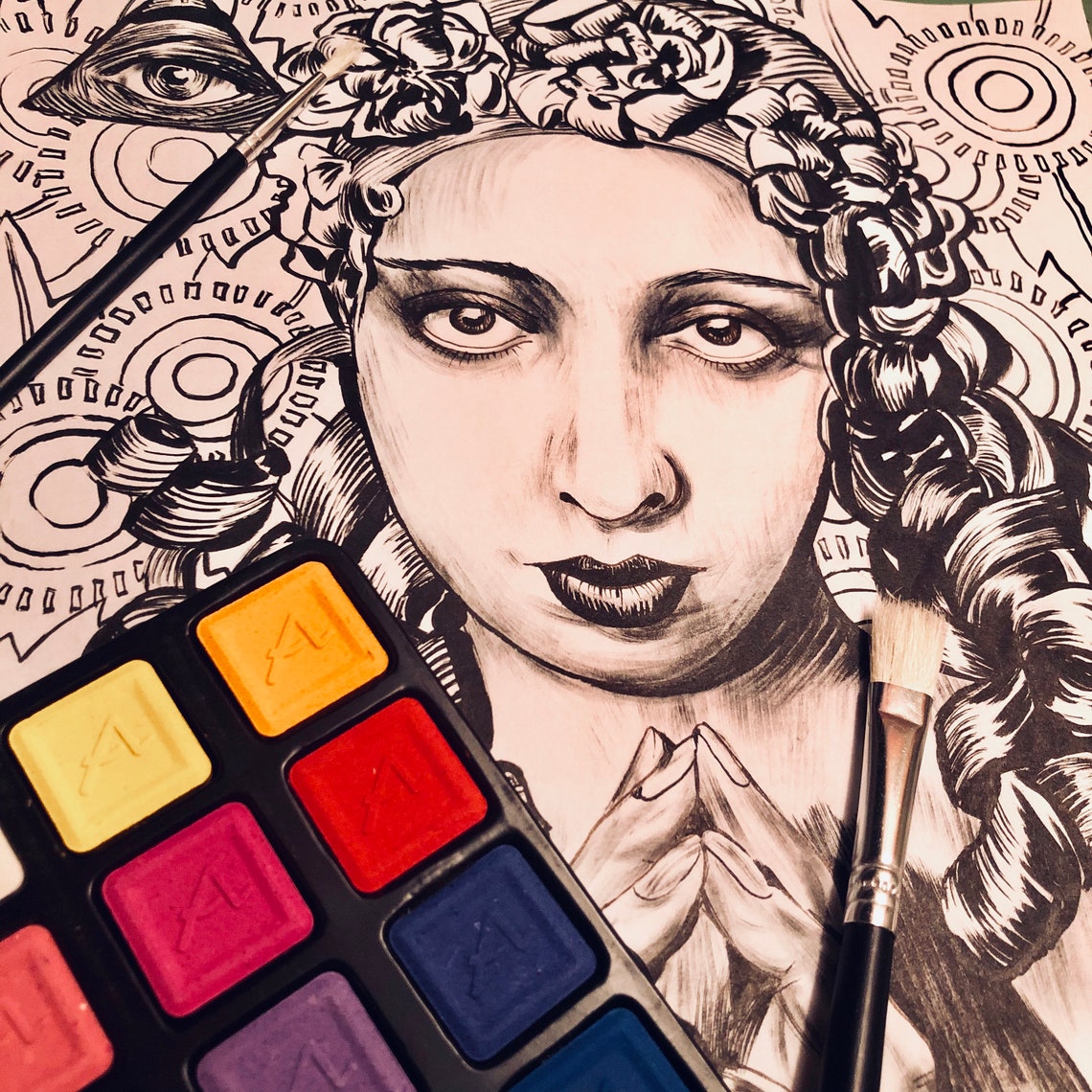 Josephine Baker Coloring Sheet - Etsy