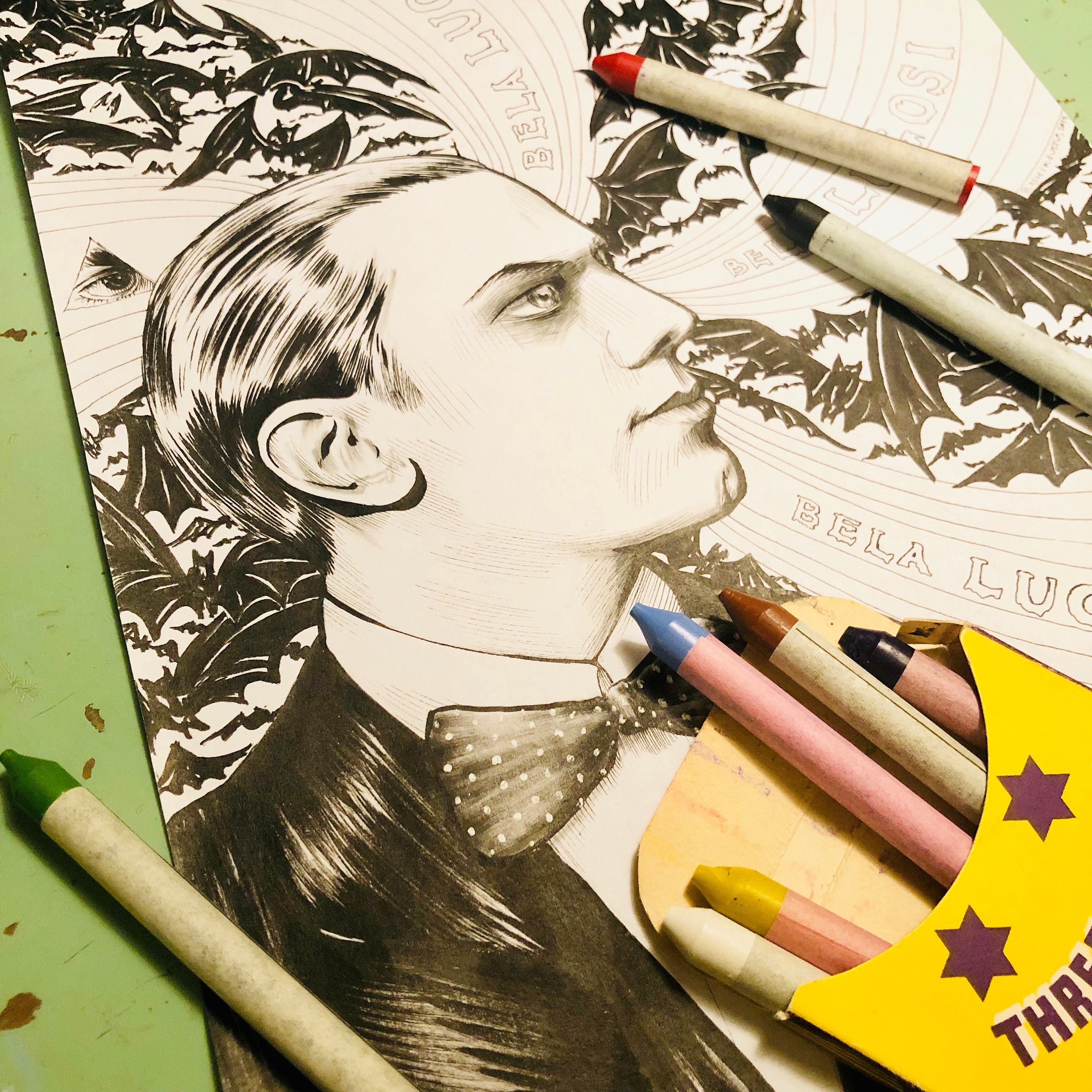 Bela Lugosi Coloring Sheet - Etsy