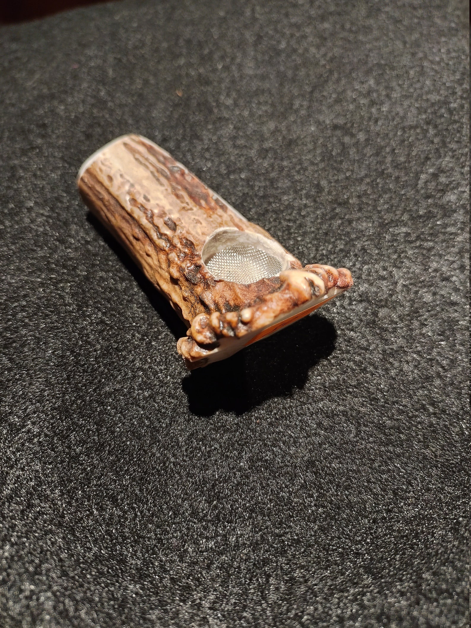 Whitetail antler pipe for smoking | Etsy