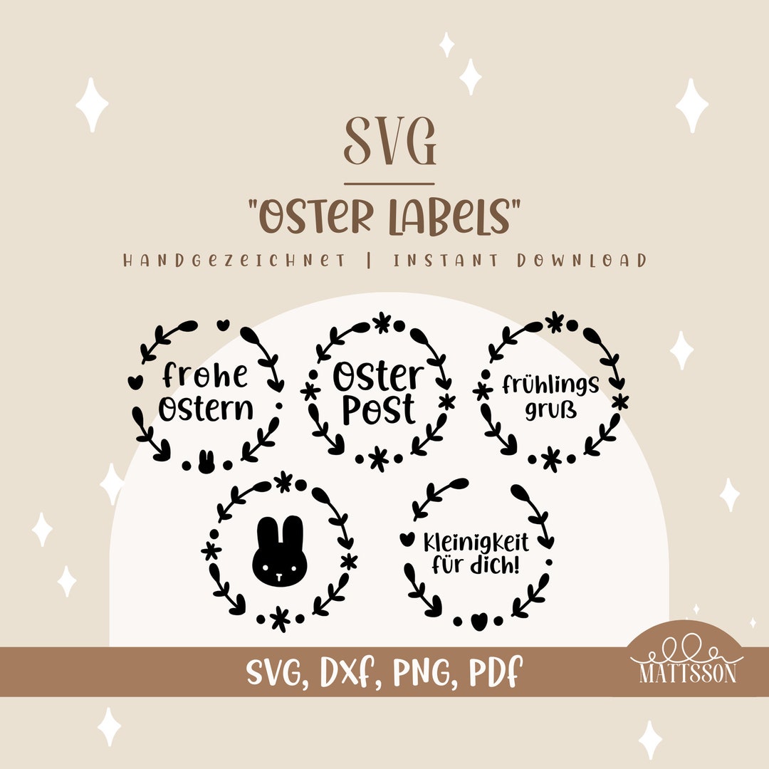 SVG - "Oster Labels" für Geschenkanhänger - Plotterdatei zum Plotten ...