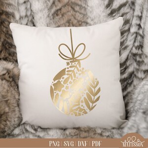 SVG Weihnachten Weihnachtskugel Plotterdatei für Winter und Weihnachtsdeko Zum Plotten und ...