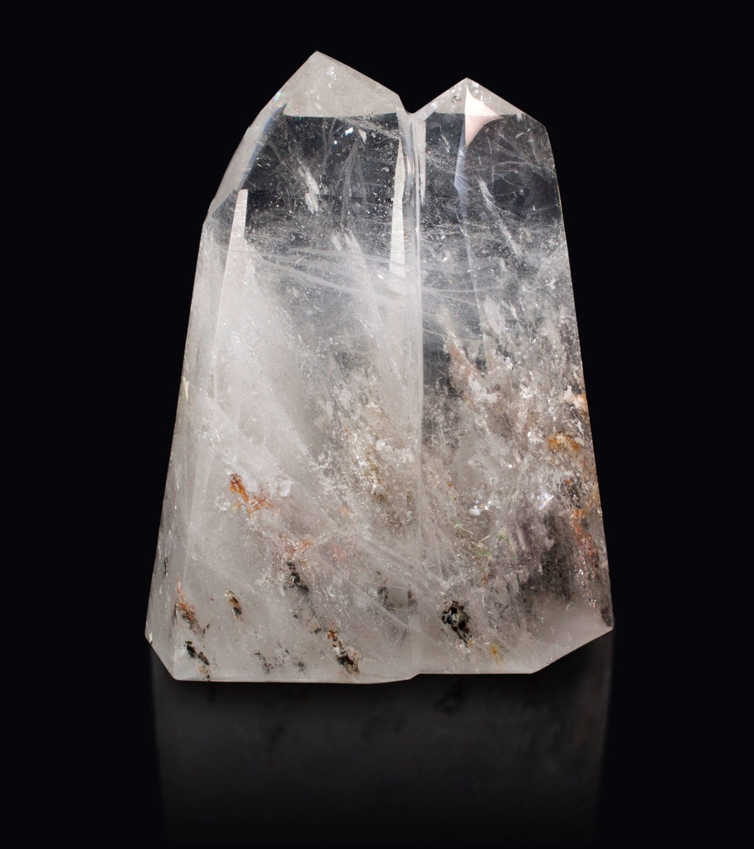 40 Lbs Extra Large Clear Quartz Double Point Crystal 18.5” H X 11" W X ...