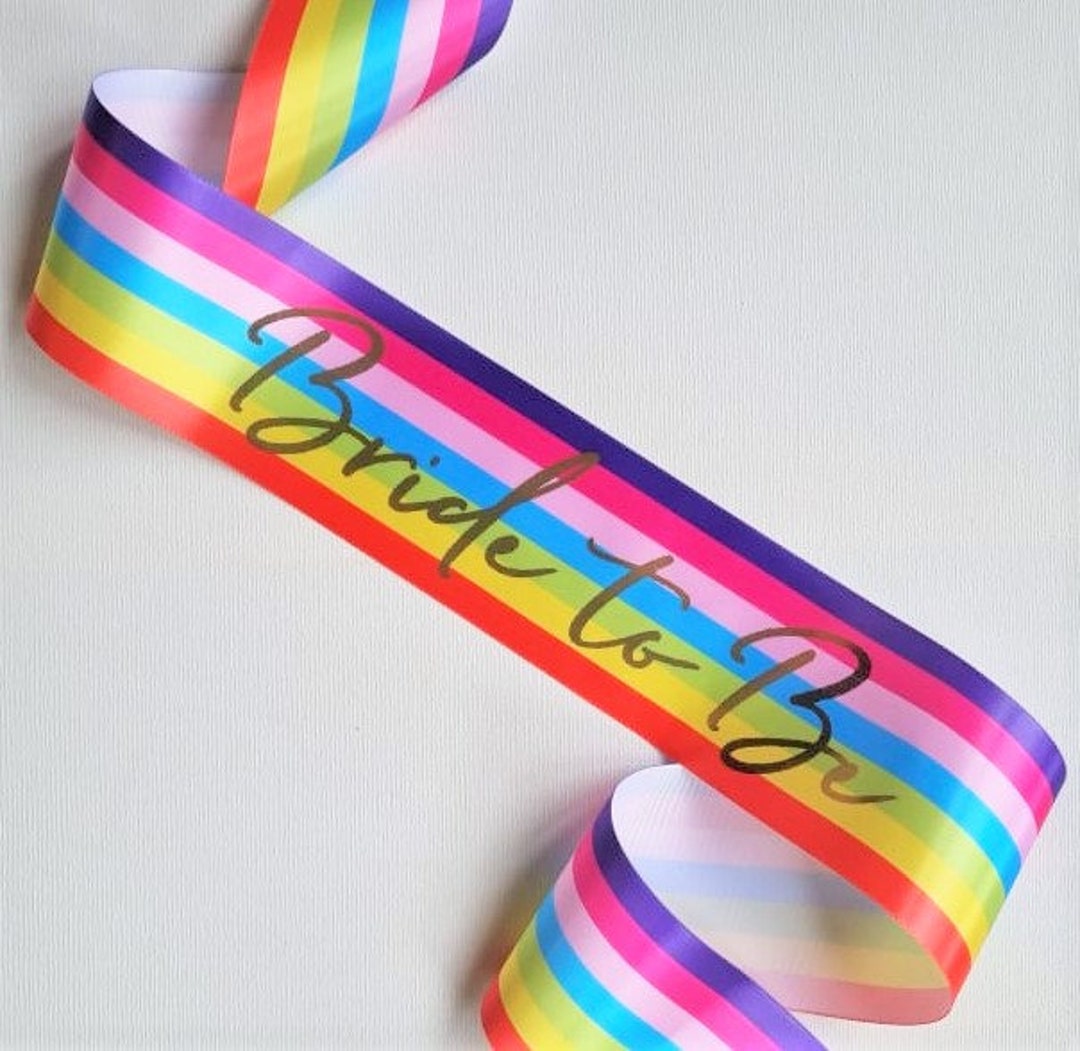 Personalised Rainbow Party Sash Custom - Etsy