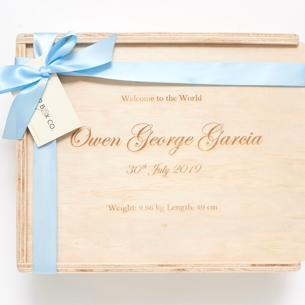 Personalized Baby Keepsake Box - Etsy Australia