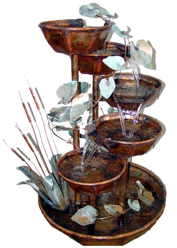 Copper Water Fountain Mini Waterfall - Etsy