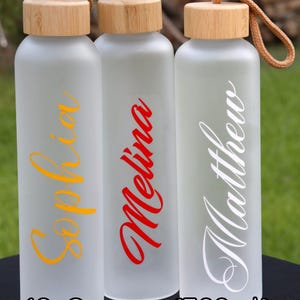 Personalized Water Glass Bottle, Premium Water Bottle, Healthy Water ...