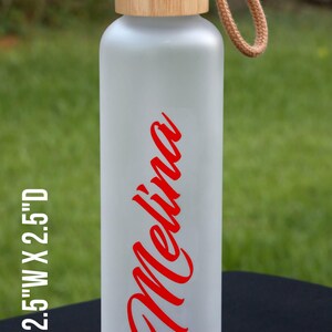 Personalized Water Glass Bottle, Premium Water Bottle, Healthy Water ...