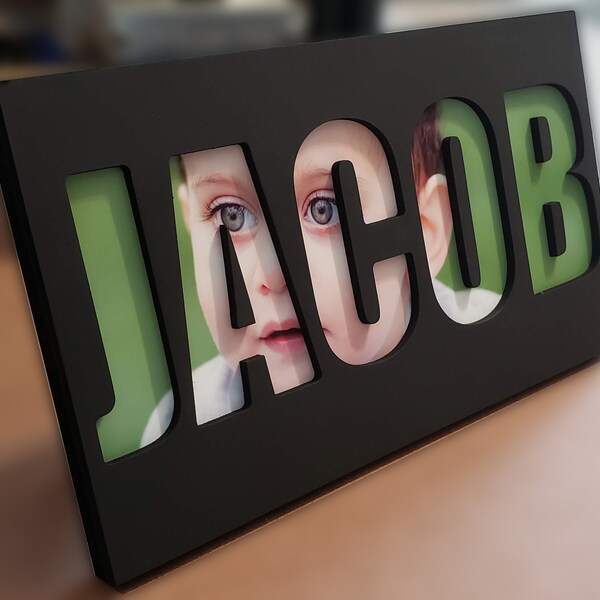 Personalized Letter Picture Frame - Etsy