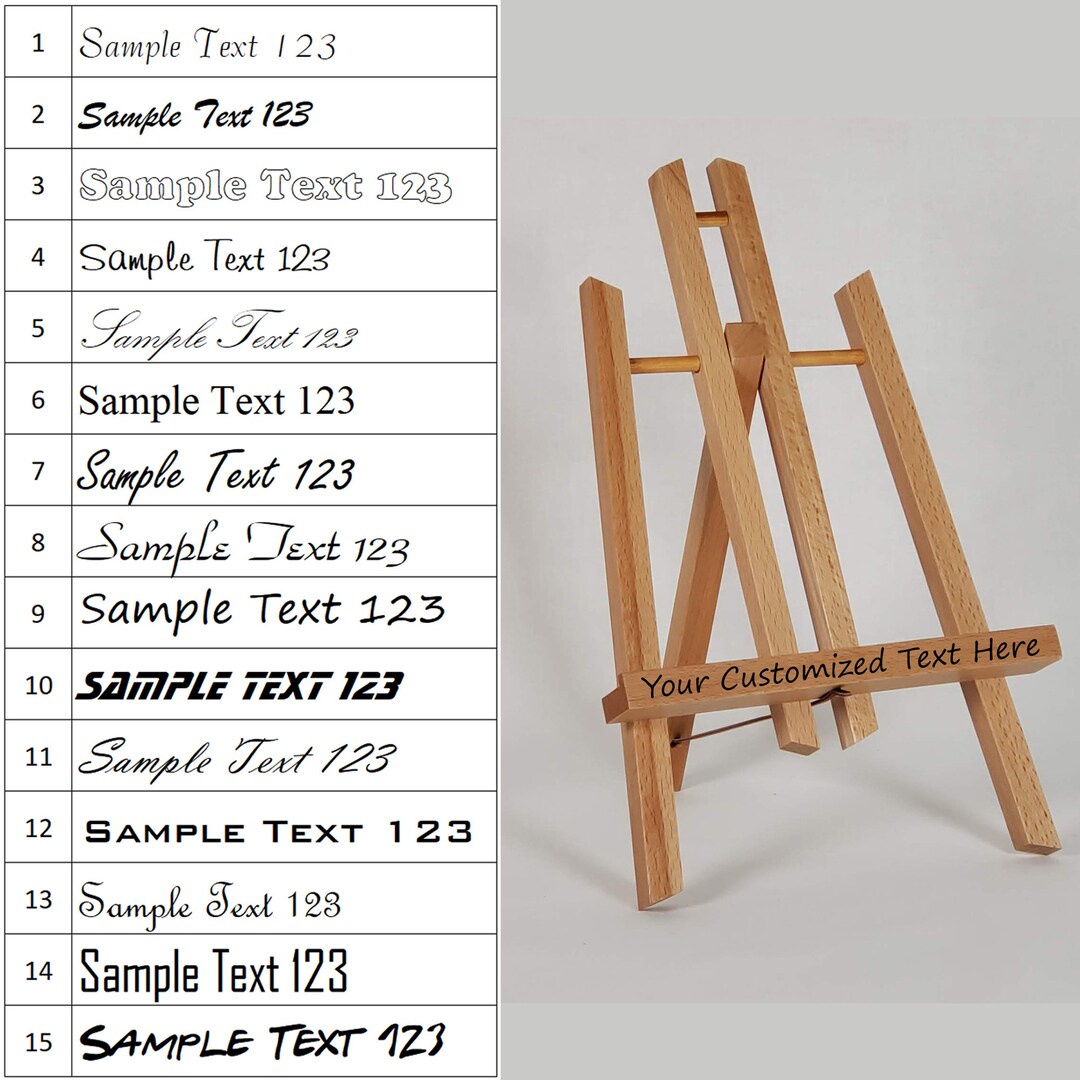Personalized Tabletop Easel: Laser Engraved Photo Panel Display - Etsy
