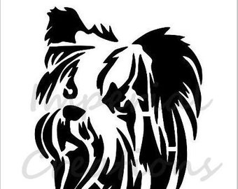 Yorkie Face Stencil - Etsy