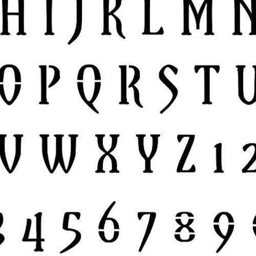 DRIPPING BLOOD Alphabet Stencil 1 Inch Vampire Font Set - Etsy