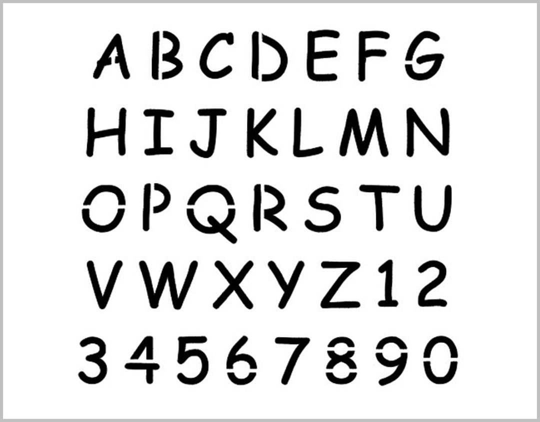 COMIC SANS Alphabet Stencil 1 Inch Computer Typeface Font Set - Etsy