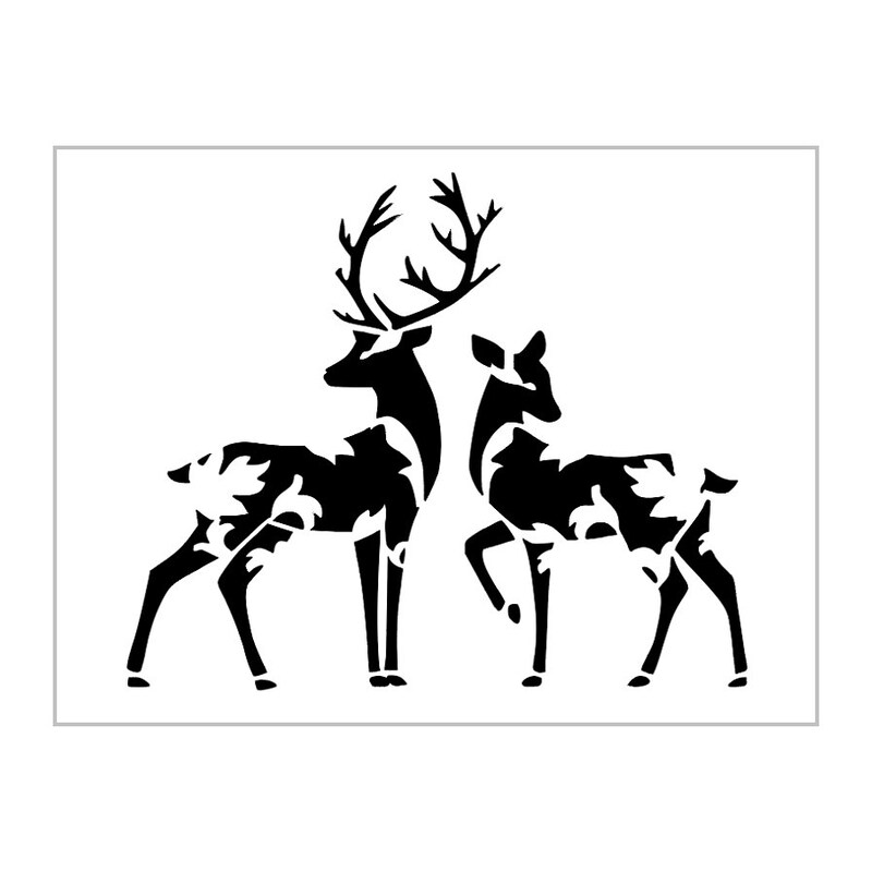 Deer Stencil - Etsy