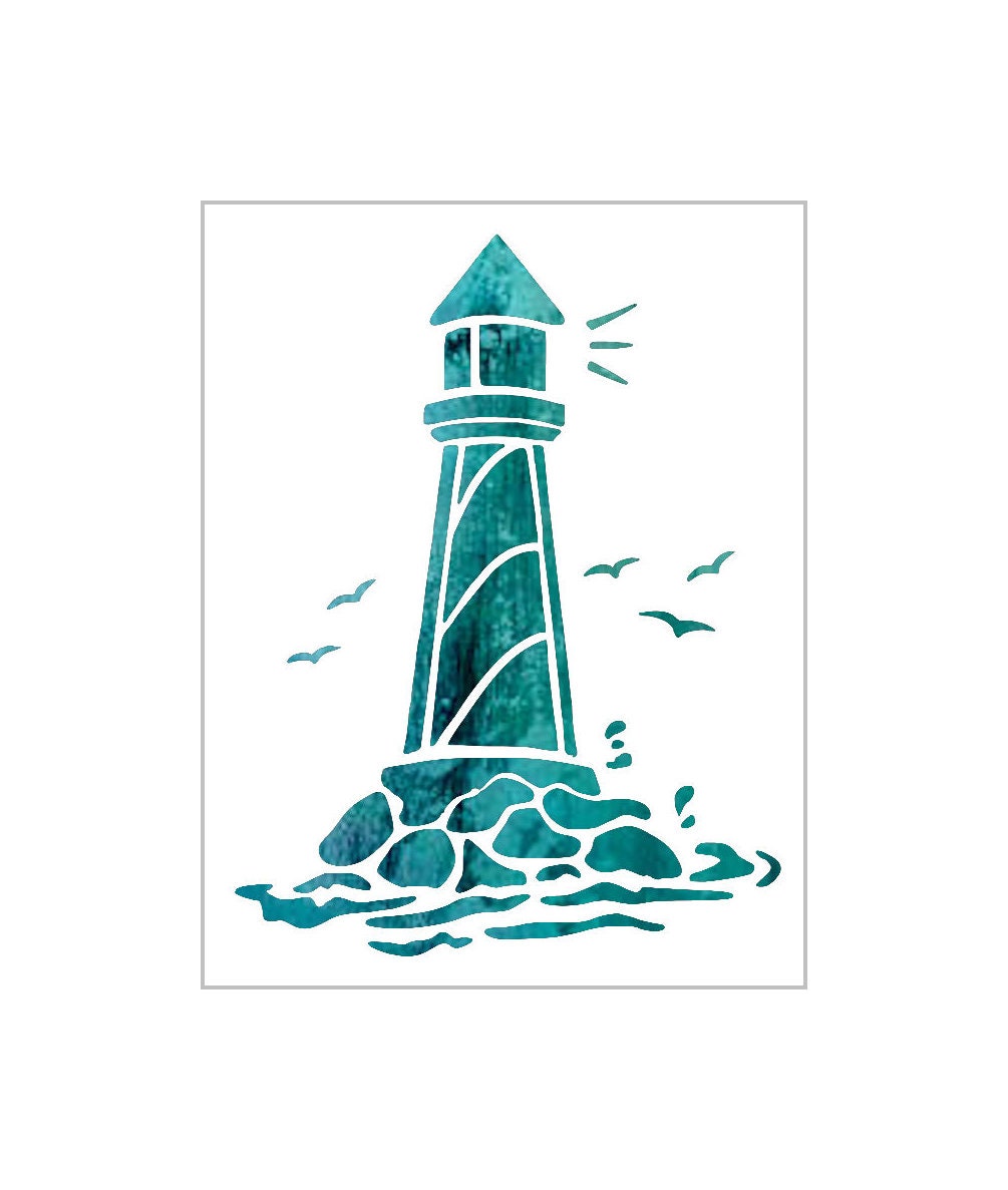 Lighthouse Stencil