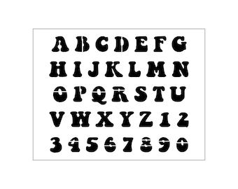 Whimsical Alphabet Stencil 8-1/2 X 11 - Etsy