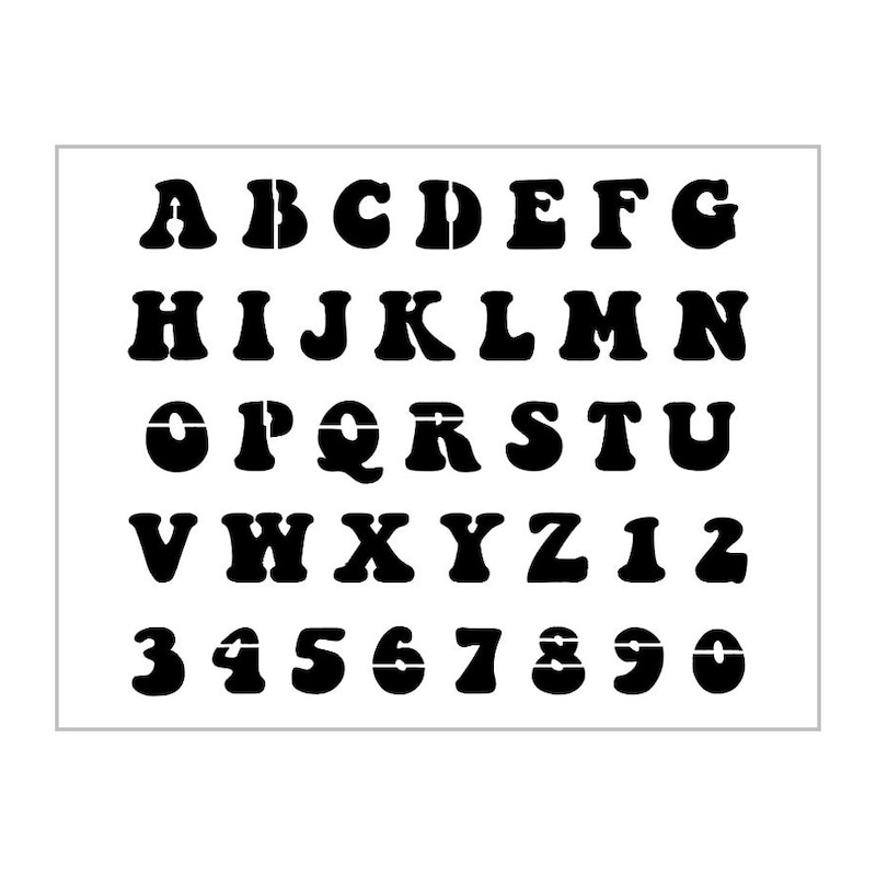 Alphabet Stencils - Etsy