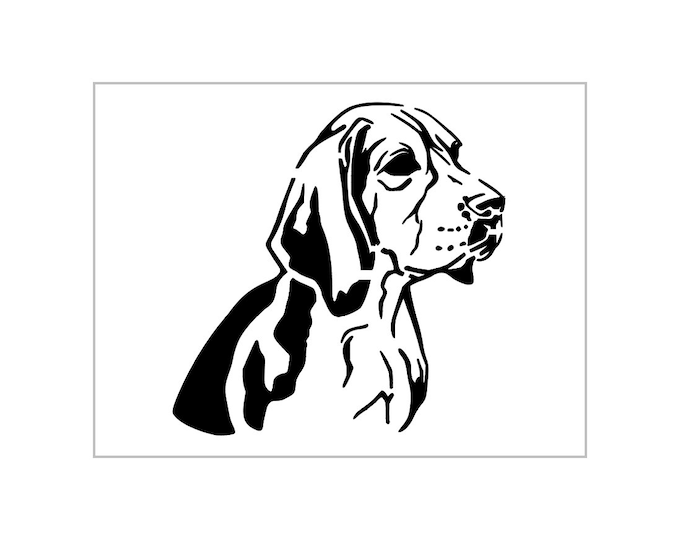 Beagle Stencil Reusable DIY Craft Stencils of a Beagle Dog, Beagle ...