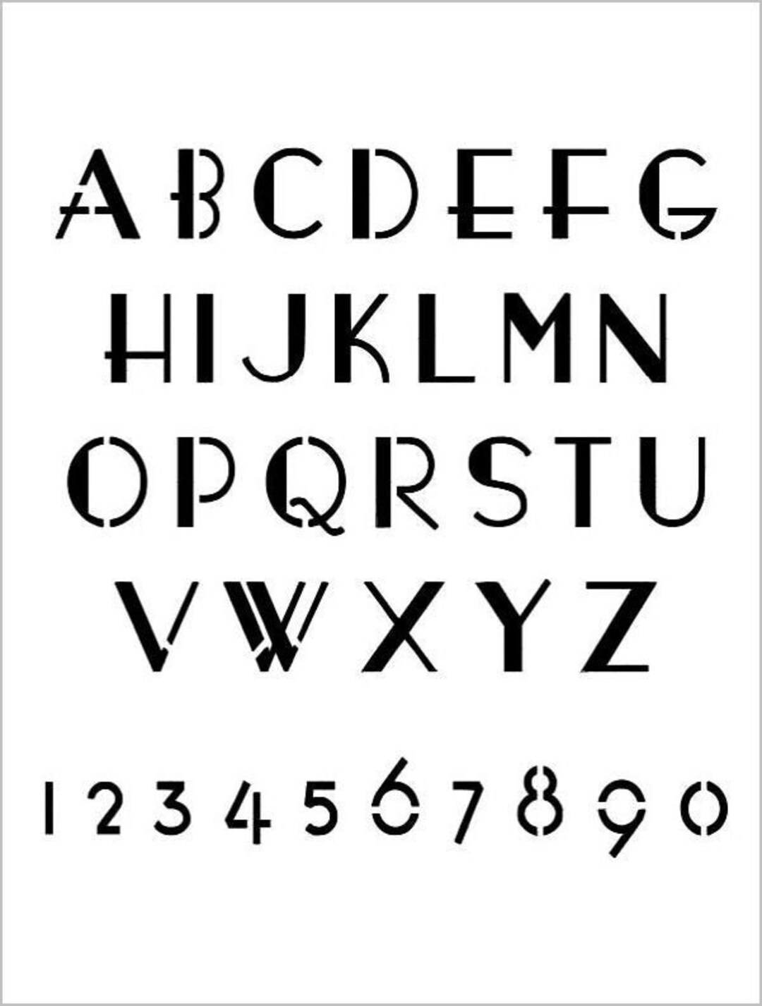 FASHION MODEL Alphabet Stencil 1 Inch Magazine Girl Font Set - Etsy
