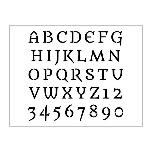 Greek Letter Stencils - Etsy