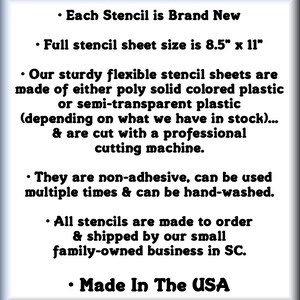 ART MOVEMENT Alphabet Stencil 1 Inch Fancy German Font Set Letters ...