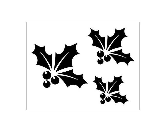 This Home Believes Mistletoe Stencil Holiday Stencil, Small Christmas ...