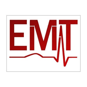 EMT Stencil Emergency Medical Technician Tech Ambulance Heartbeat ...