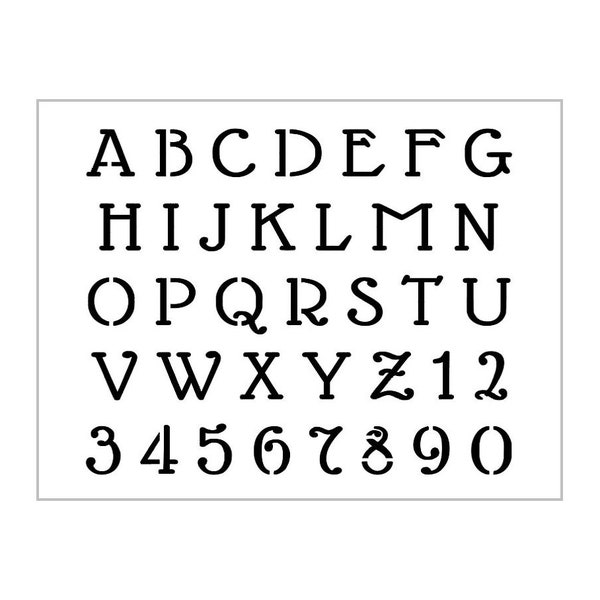 Fancy Alphabet Stencil - Etsy