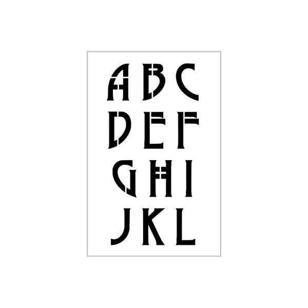 German Font Stencil - Etsy
