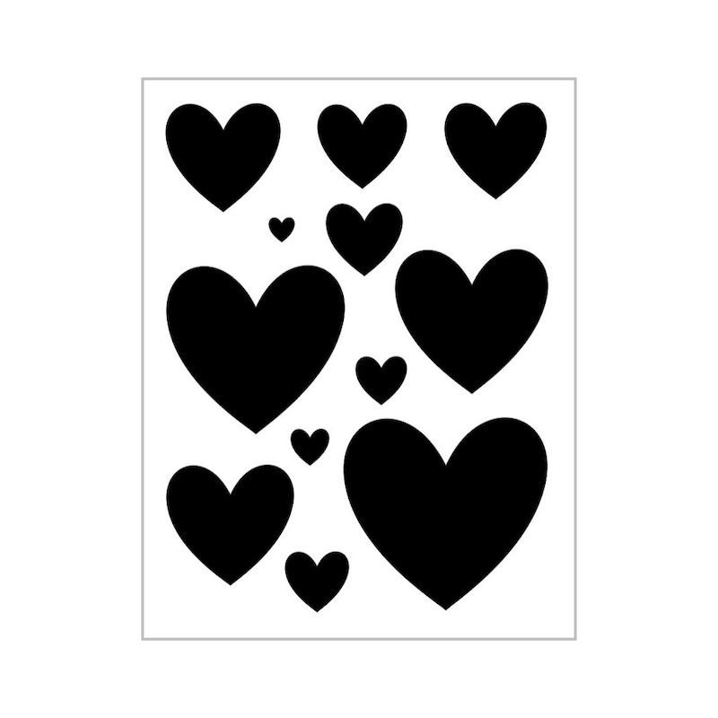 Heart Stencil - Etsy