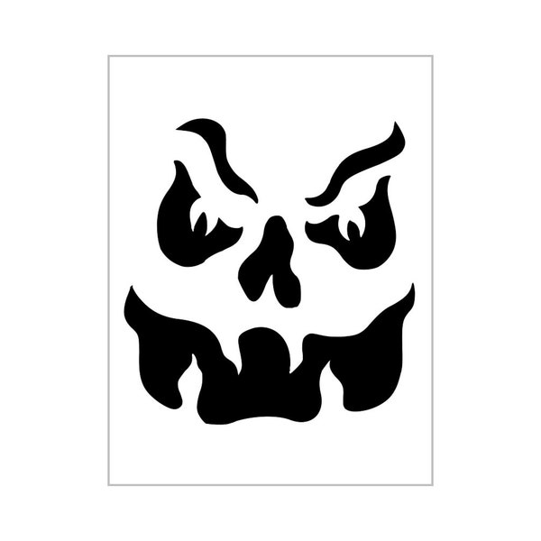 Ghost Face Stencil - Etsy