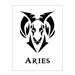 ARIES Stencil Zodiac Sign Astrology Horoscope Reusable Plastic Sheet ...