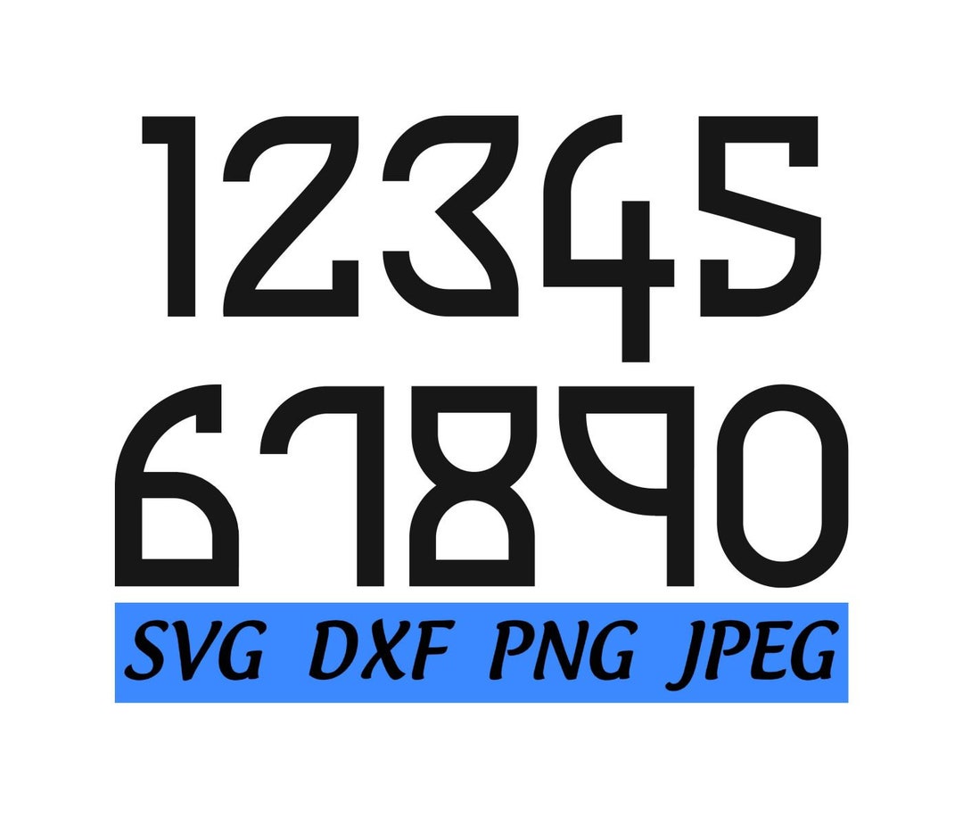 Mystic Muse Numbers SVG Bundle, Fancy Font Address Phone Birthday ...