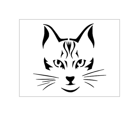 Cat Face Stencils