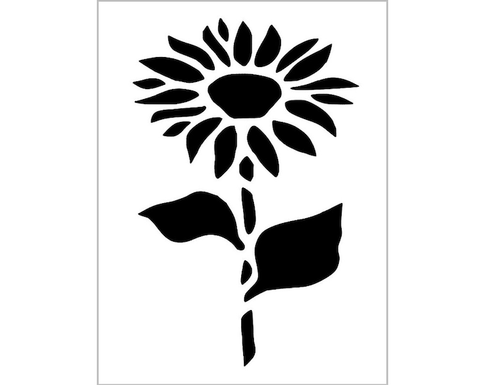 Sunflower Stencil From the Stencil Studio. Floral Stencils. Reusable ...