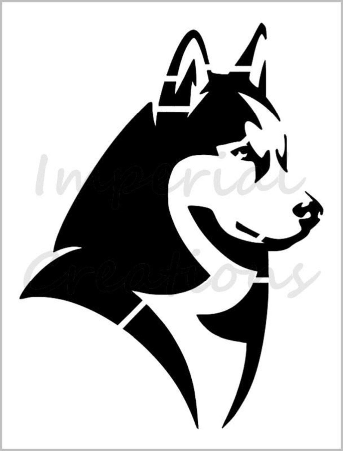 Siberian Husky Stencil Dog Breed Face Reusable Sheet S674 - Etsy