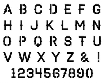 Cowboy Letters Stencil - Etsy