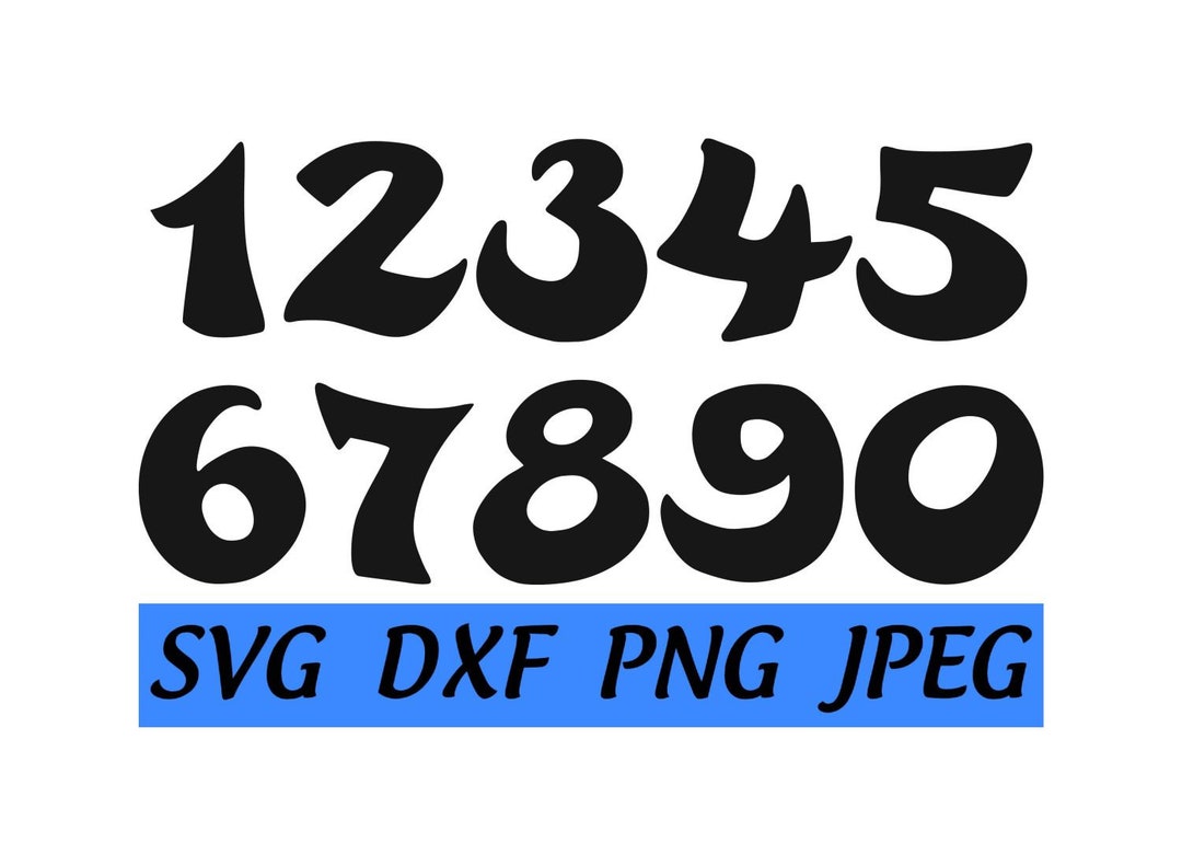 Oriental Deco Numbers SVG Bundle, Fancy Font Art Address Phone Birthday ...