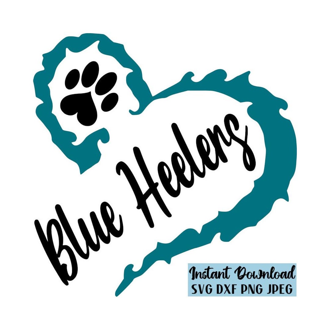 Blue Heeler SVG, Dog Love SVG, Heart SVG, Digital Download, Instant ...