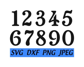 Gothic Points Numbers SVG Bundle, Font Address Phone Birthday Sign ...