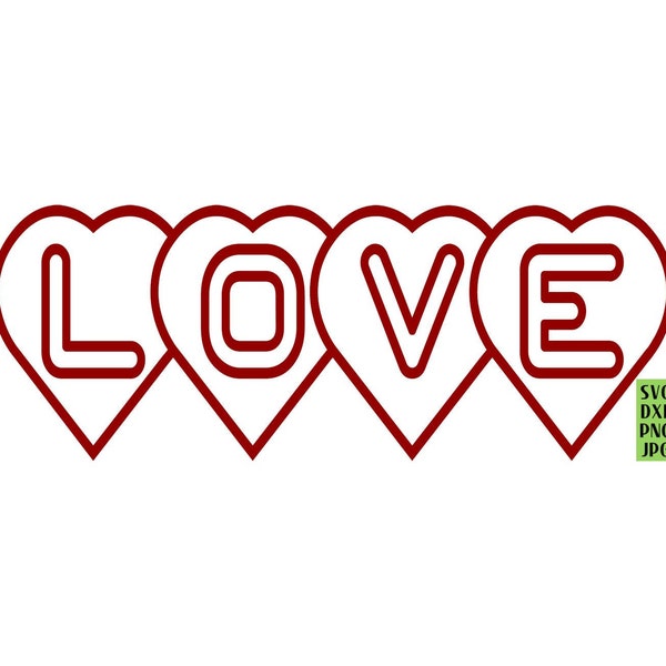 Connecting Heart Font - Etsy