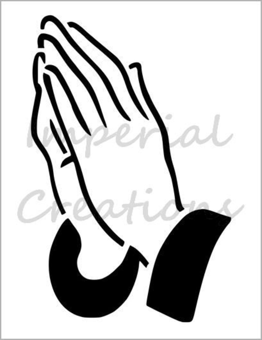 PRAYING HANDS Stencil Prayer Religious Church 8.5 X - Etsy